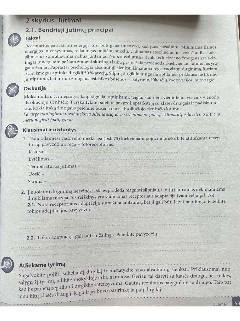 Jutimai Uzduotys | PDF