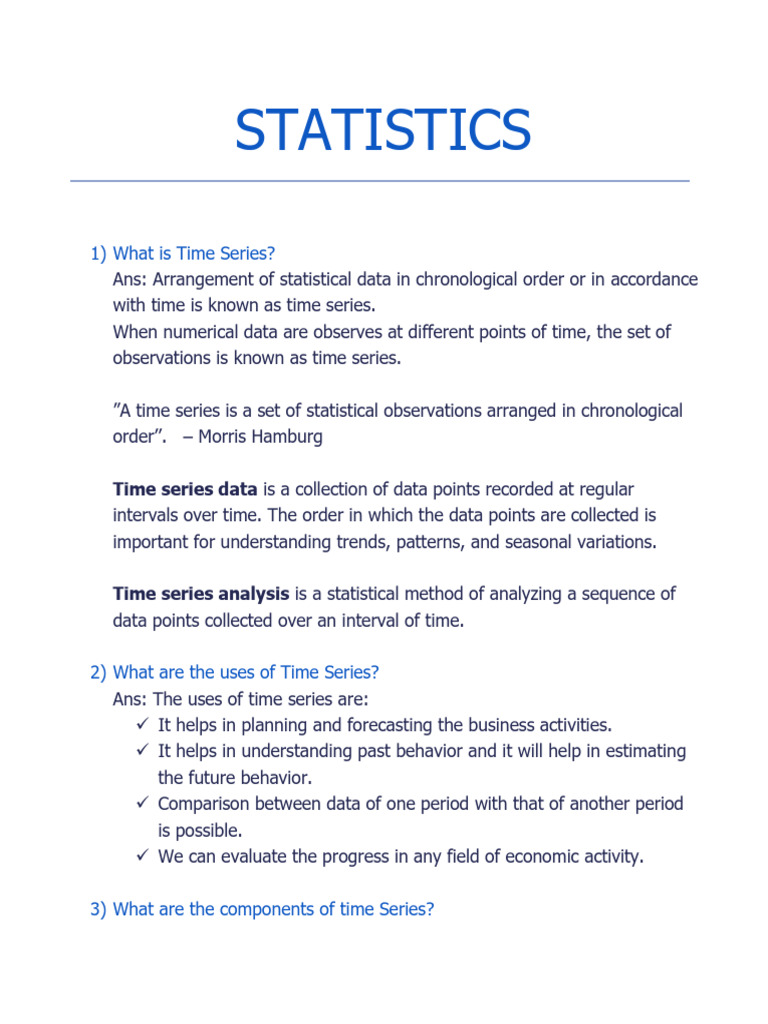 Statistics BBA 3RD SEM THEORY | PDF | Cost Of Living | Time Series