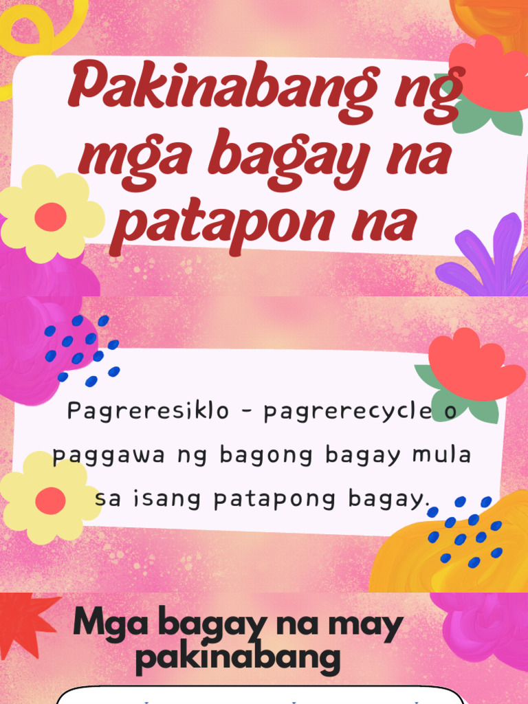 W10 - Bagay Na May Pakinabang | PDF