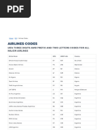 IATA Airlines Codes | PDF | Airlines | Civil Aviation