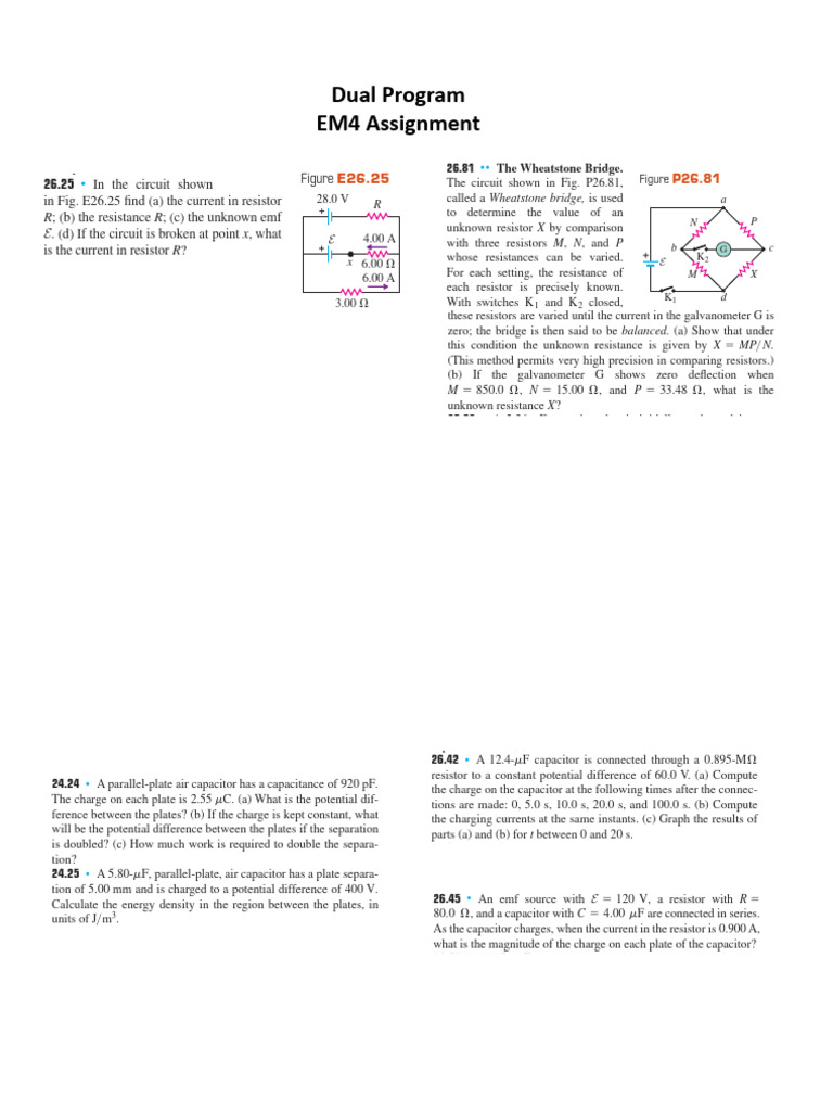 devil homework | PDF | Capacitor | Series And Parallel Circuits