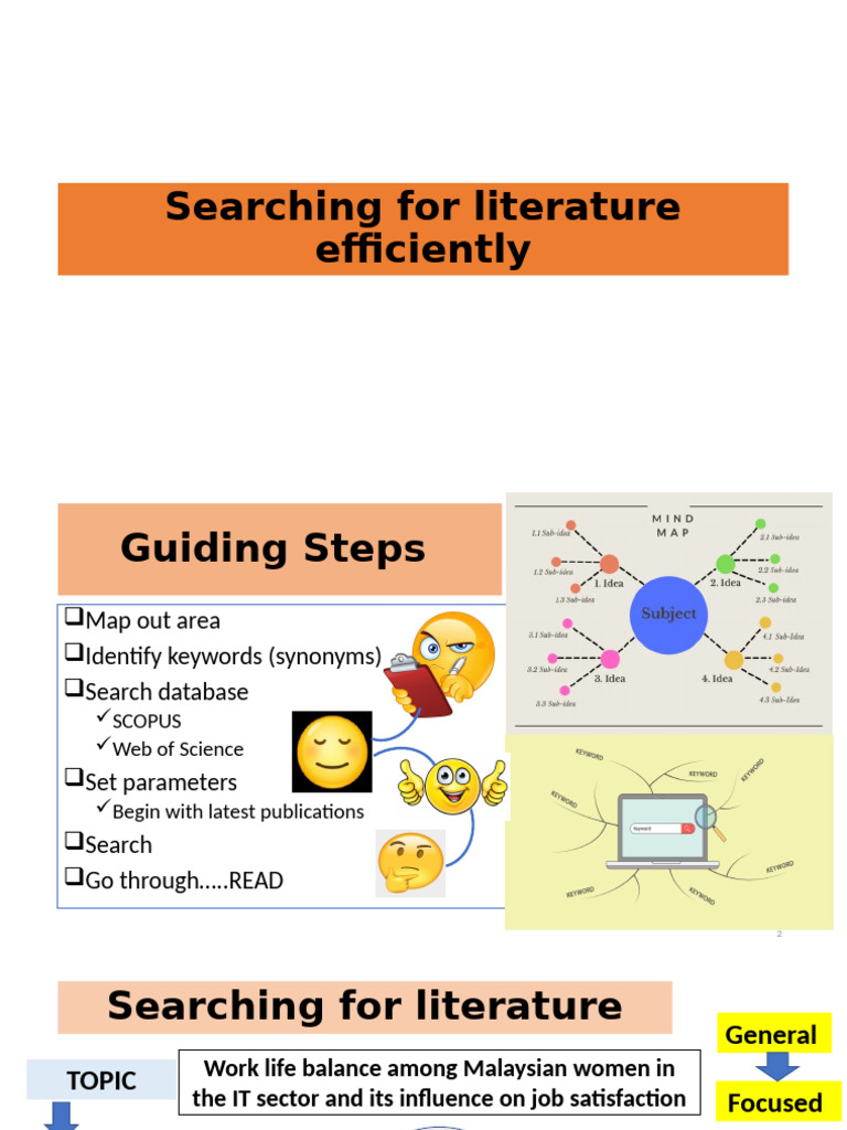Topic 5 - 1 Searching for Literature | PDF | Behavior