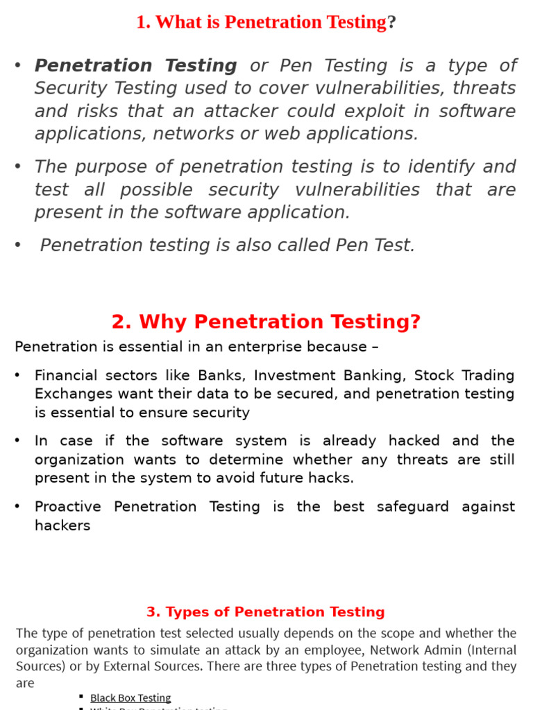 Penetration Testing | PDF | Penetration Test | Security
