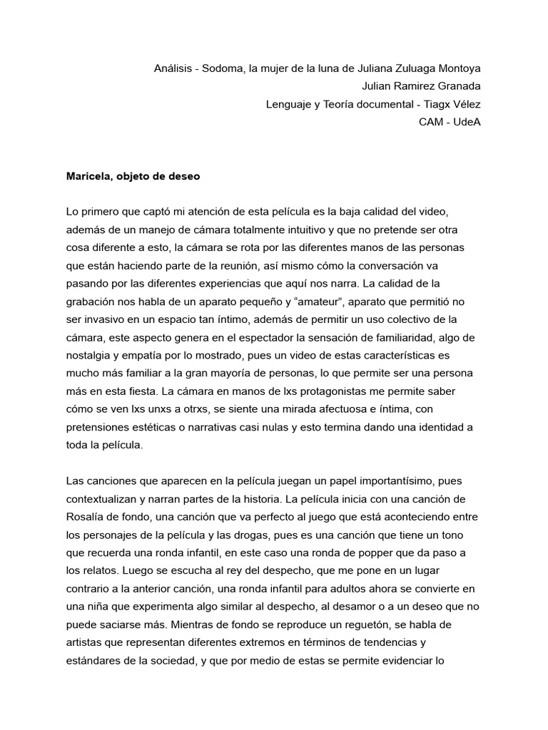 Ejercicio de Escritura Lenguaje y Teoría Documental - Julián Ramirez Granada | PDF