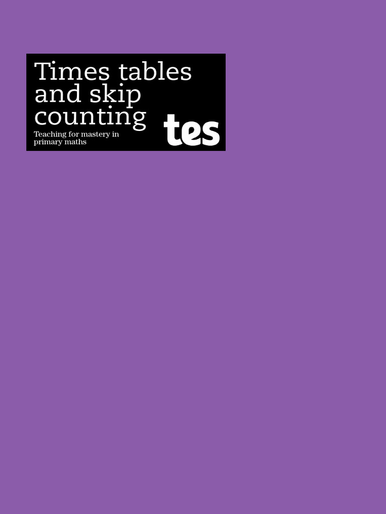 TES Times Tables Booklet | PDF | Multiplication | Mathematics