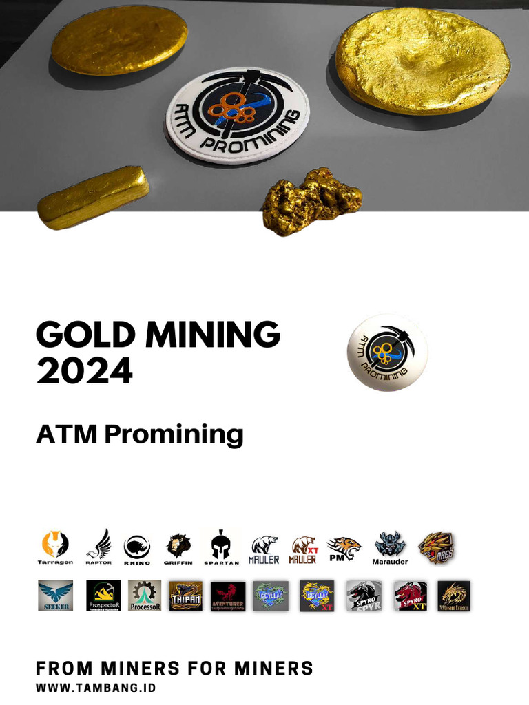 ID Katalog Alat Tambang Emas - ATM Promining 2024 | PDF