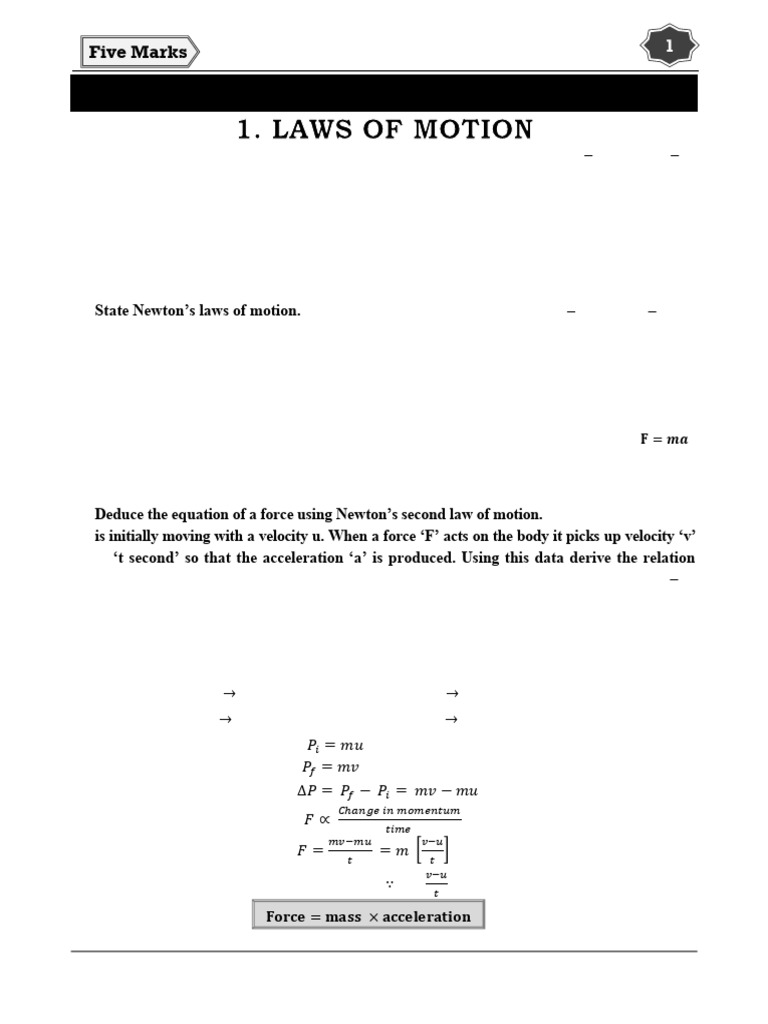 Types of Inertia and Newton's Laws Explained | PDF | Nuclear Fission ...