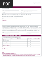 Conflict of Interest Declaration Form | PDF