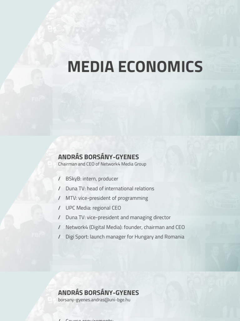 Media Economics Overview and Insights | PDF | Communication | Mass Media