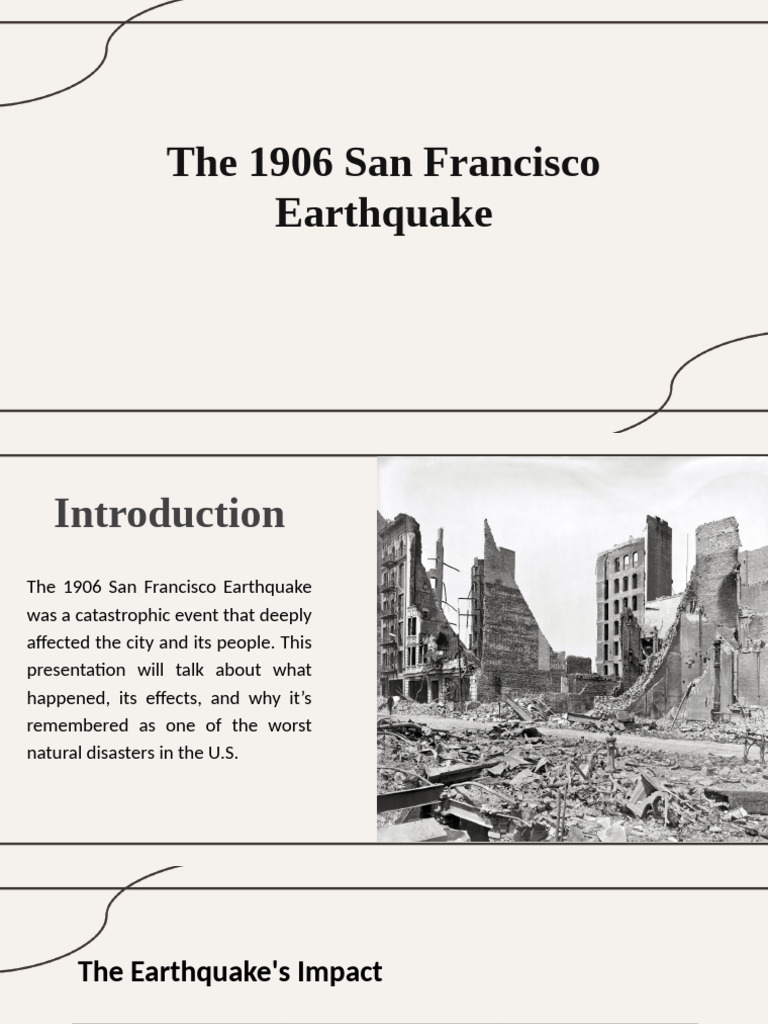 1906 San Francisco Earthquake Overview | PDF