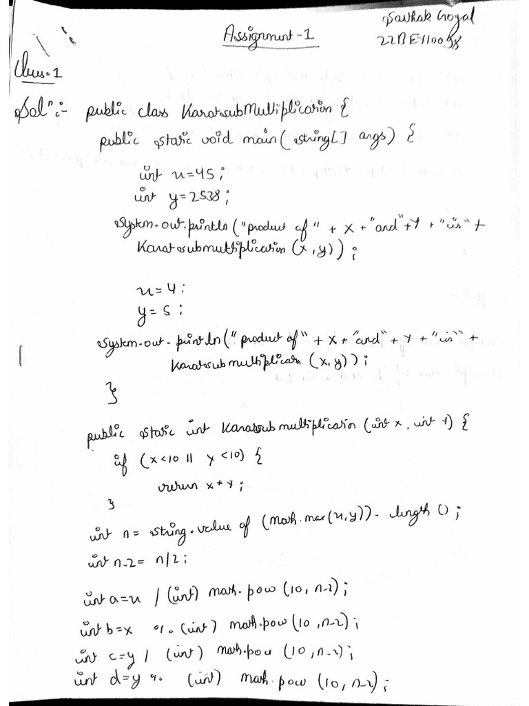 22BEY10098 Pla Assignment 1 | PDF