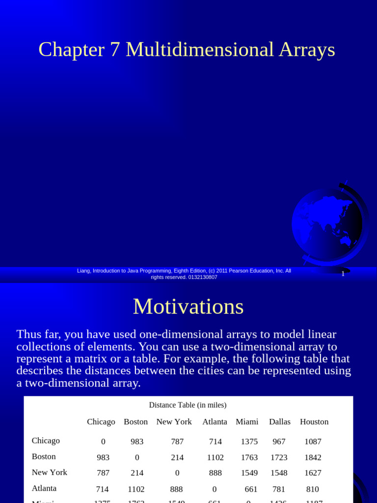 08 MultiDime Arrays | PDF | Computer Programming | Algebra