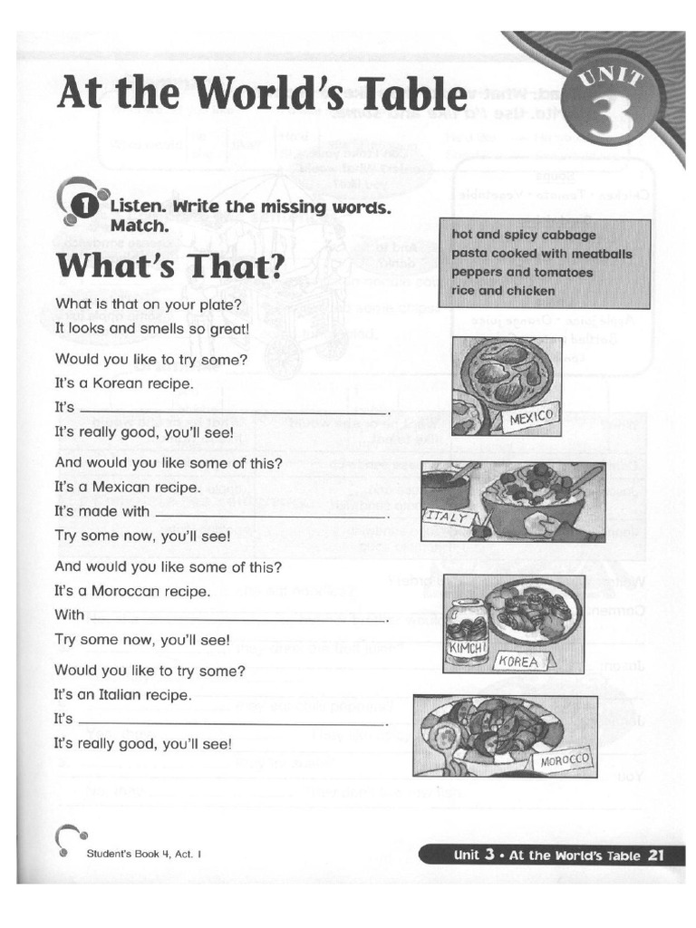 Backpack 4 Unit 3 Homework | PDF