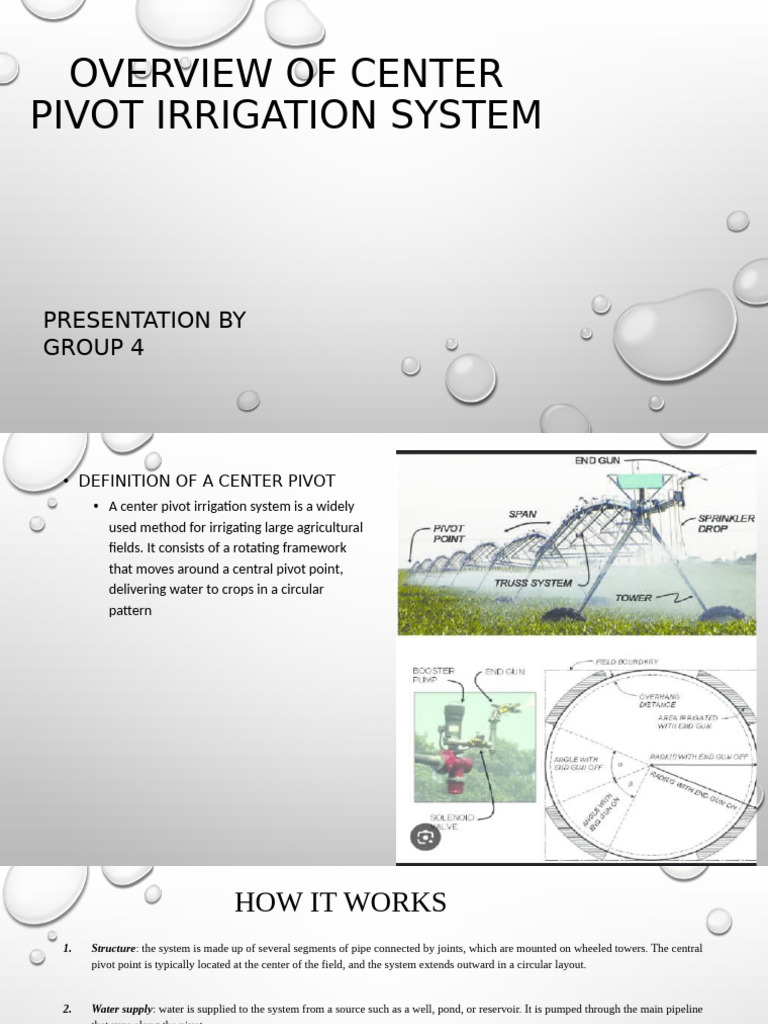 Overview of Center Pivot Irrigation System-1 | PDF | Irrigation | Drainage