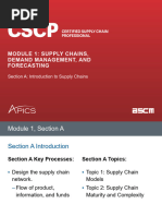 APICS CSCP - 2024 - Module 1 | PDF | Forecasting | Supply Chain