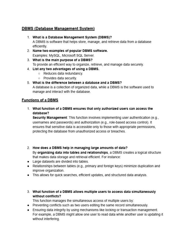 Chapter 1-MS Access DBMS | PDF | Databases | Relational Database