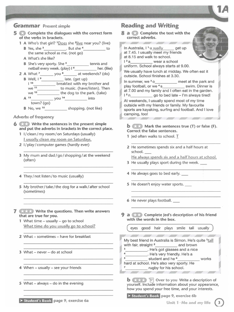 Activity - Present Simple | PDF