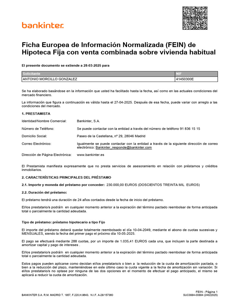 Fein | PDF | Interés | Hipotecas