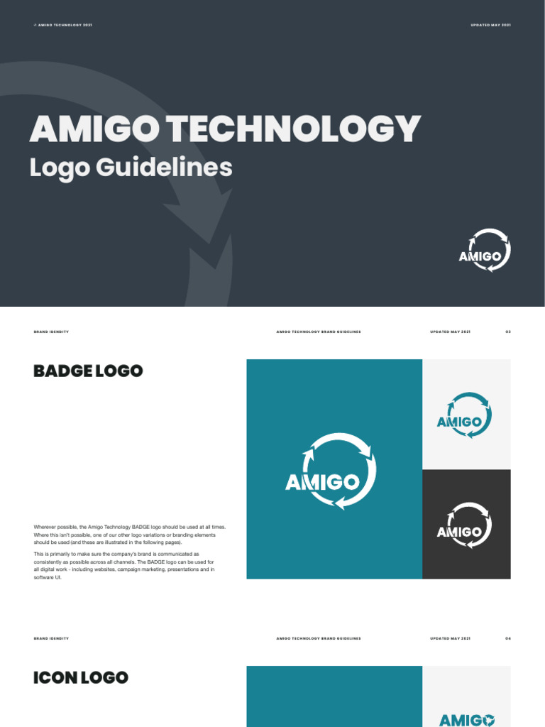 Amigo Technology - Logo Guidelines | PDF | Logos | Color