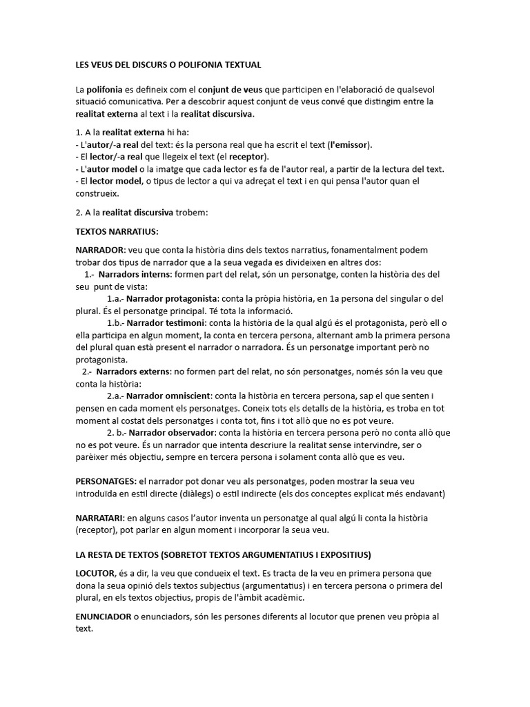 Les Veus Del Discurs | PDF
