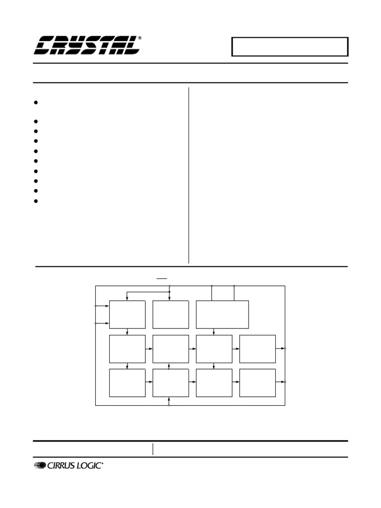CS4334 -CS4339 身歷聲D-A轉換晶片 | PDF | Digital To Analog Converter | Power ...