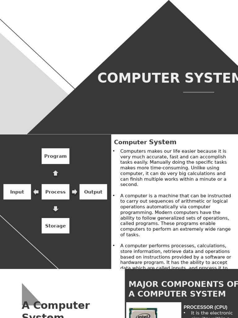 Major Components of Computer Systems | PDF | Byte | Computer Data Storage