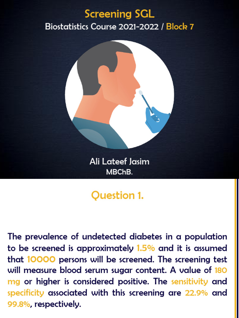 7.2 (LIVE) Screening (2) | PDF | Sensitivity And Specificity ...