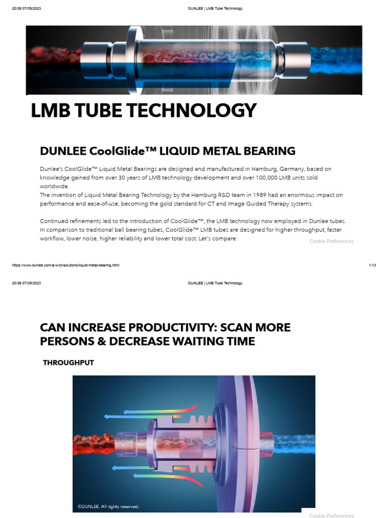 DUNLEE - LMB Tube Technology | PDF | Bearing (Mechanical) | X Ray