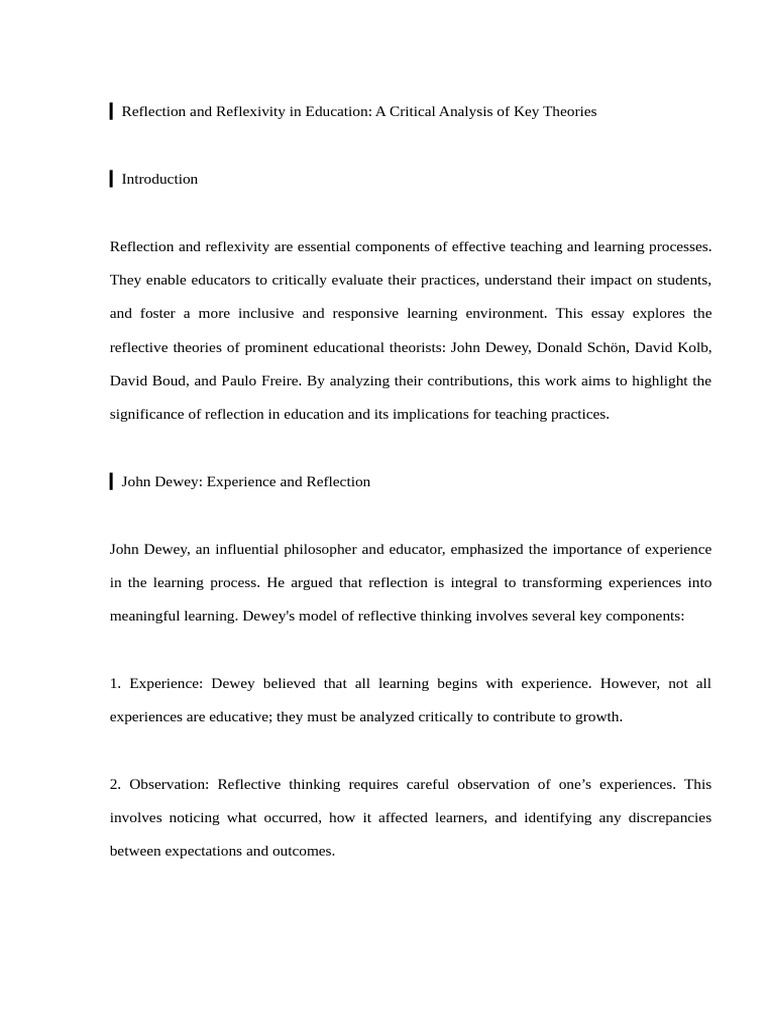 task 1 attempt 3 | PDF | Reflective Practice | Learning