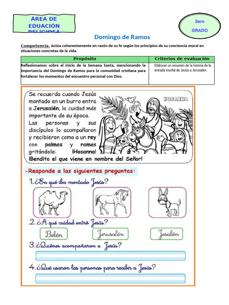 ficha religión (1) | PDF