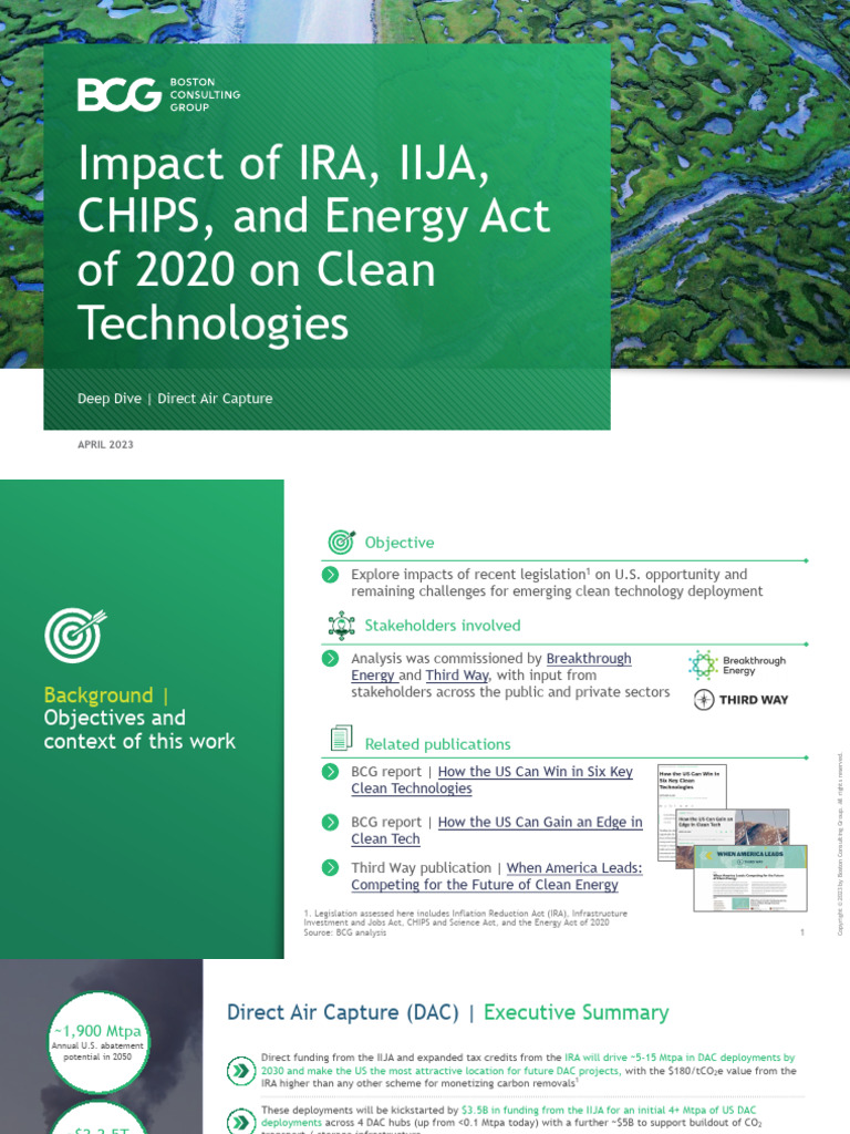 DAC Cleantech Policy Impact Assessment | PDF | Clean Technology ...