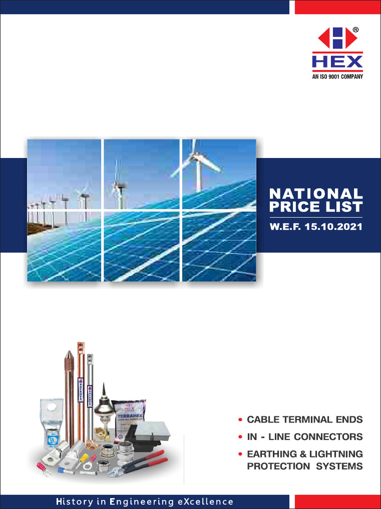 Hex Cable Terminal Price List | PDF