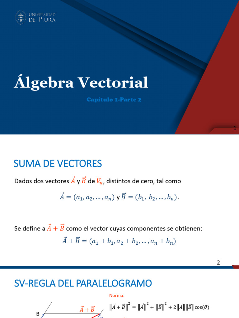 Algebra Vectorial P2.0 (1) | PDF | Vector Euclidiano | Norma (Matemáticas)
