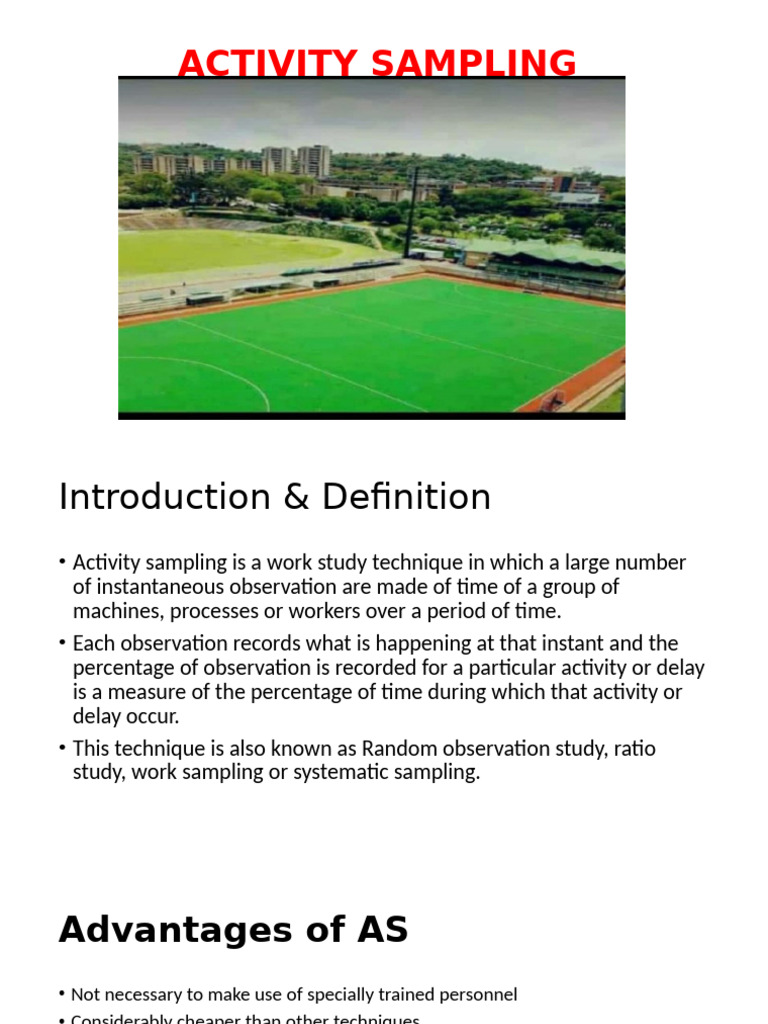 Activity Sampling | PDF | Accuracy And Precision | Sampling (Statistics)