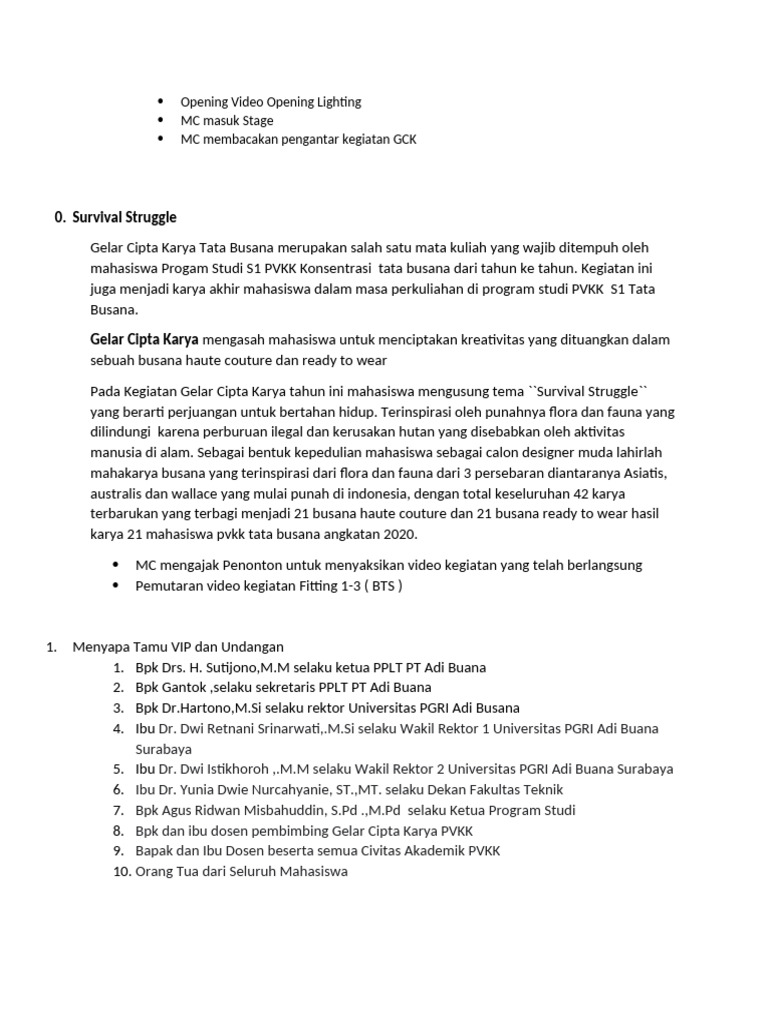 text MC Survival Struggle terbaru | PDF