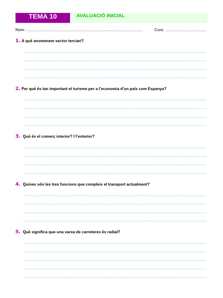 Exercicis T.10 | PDF