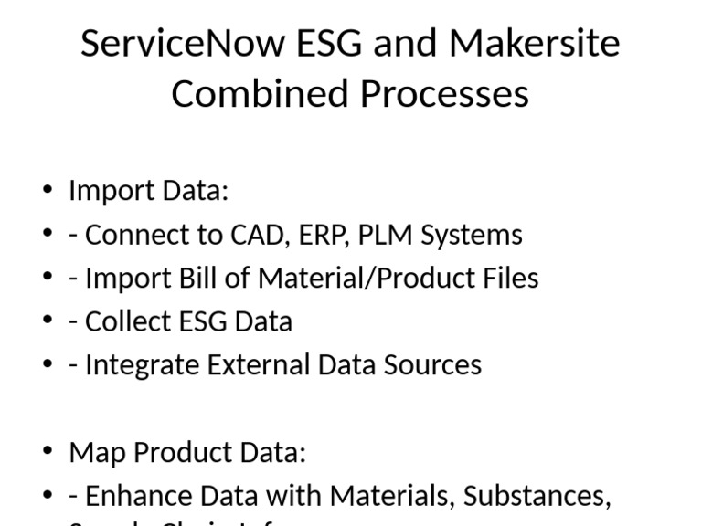 ServiceNow ESG Data Integration Guide | PDF