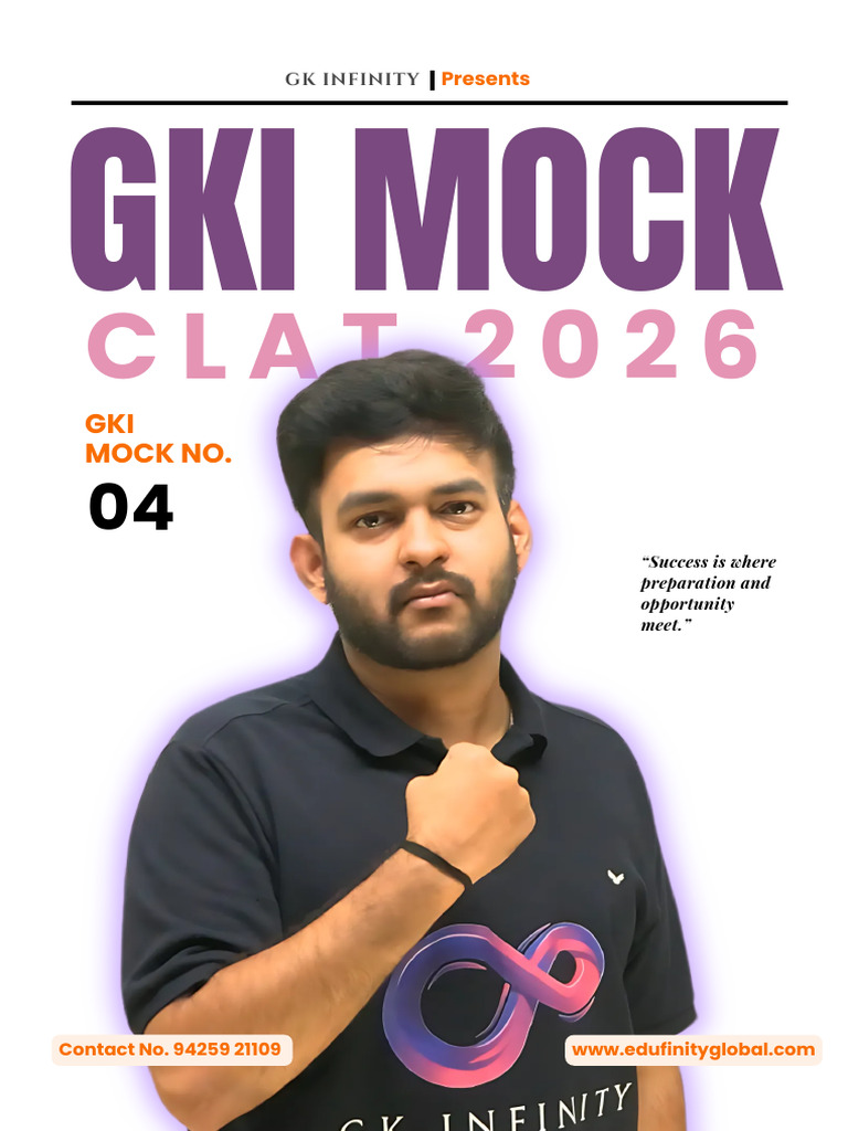 Gki Mock 4 Clat 2026! | PDF | Bhakti Movement | Bhakti