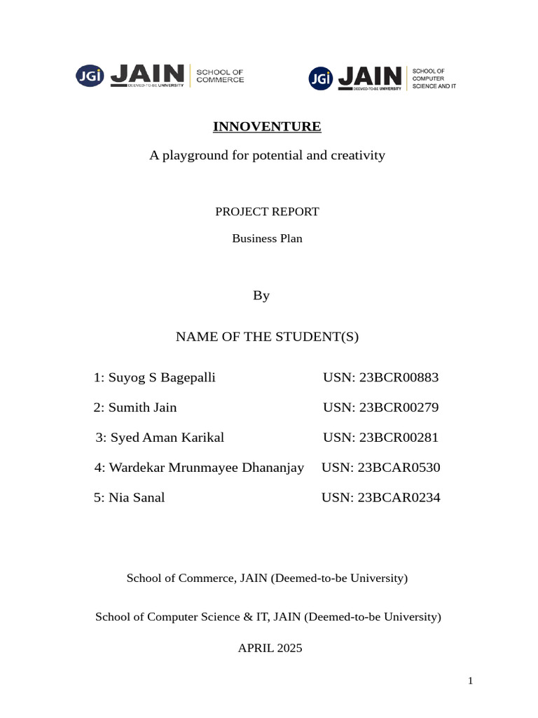 InnoVenture PCL Report 01 2 | PDF | Learning | Educational Technology