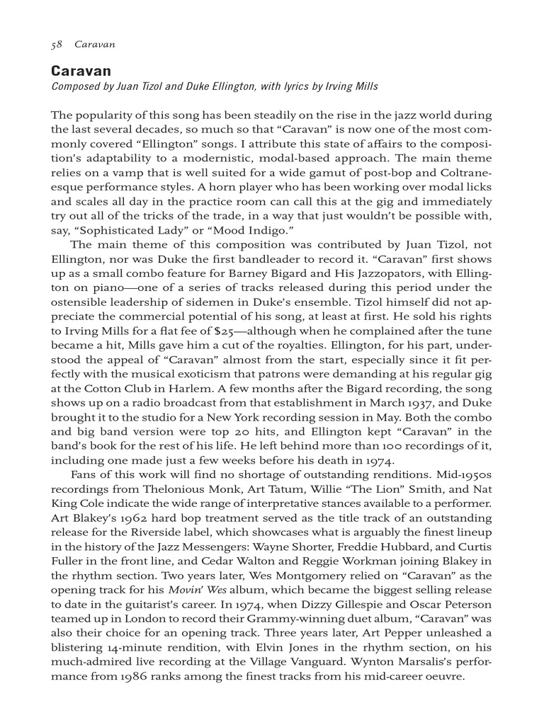 Caravan (Duke Ellington) | PDF | Jazz | African American Music