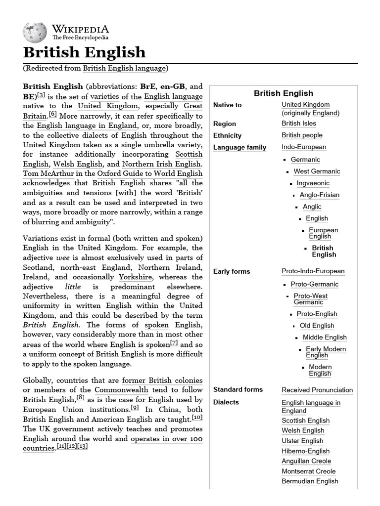 Overview of British English Usage | PDF | English Language | Lexicology