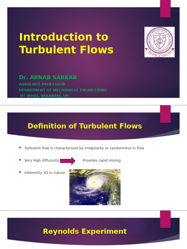 Introduction To Turbulent Flows | PDF | Turbulence | Fluid Dynamics