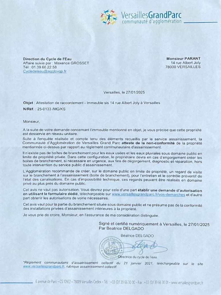 Attestation de Raccordeme | PDF