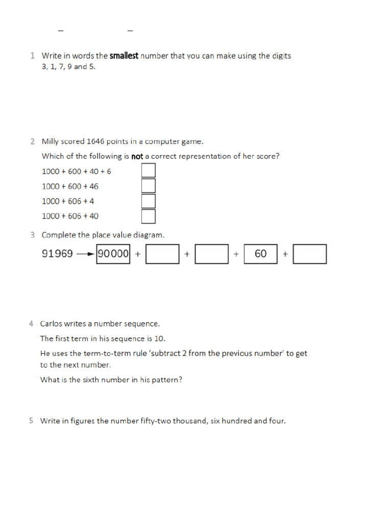 Final I - Maths Grade 3 - Unit 1-9 | PDF | Mathematics | Angle