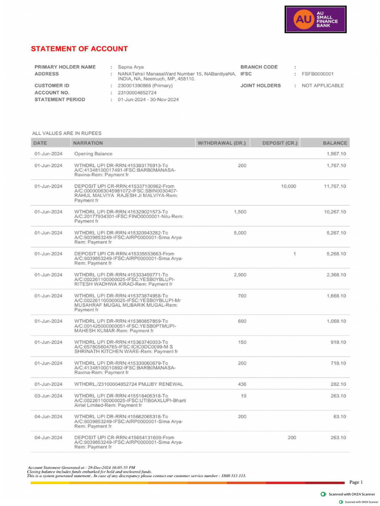 Account Statement-1 - Compressed | PDF
