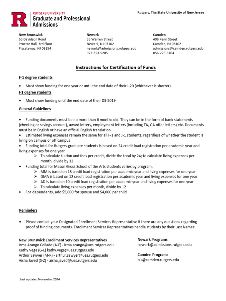 Certification of Funds | PDF