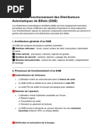 Fonctionnalités des GAB et DAB | PDF | Guichet automatique bancaire ...