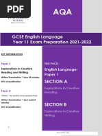 AICE English Language Test Overview | PDF