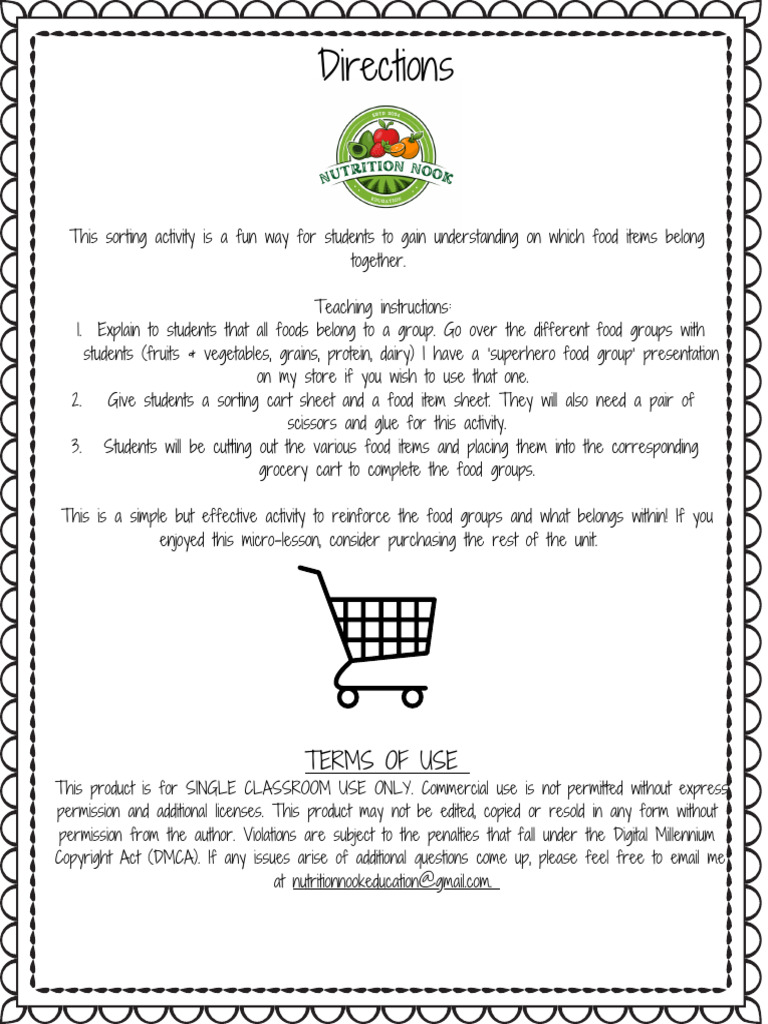Directions: Terms of Use | PDF