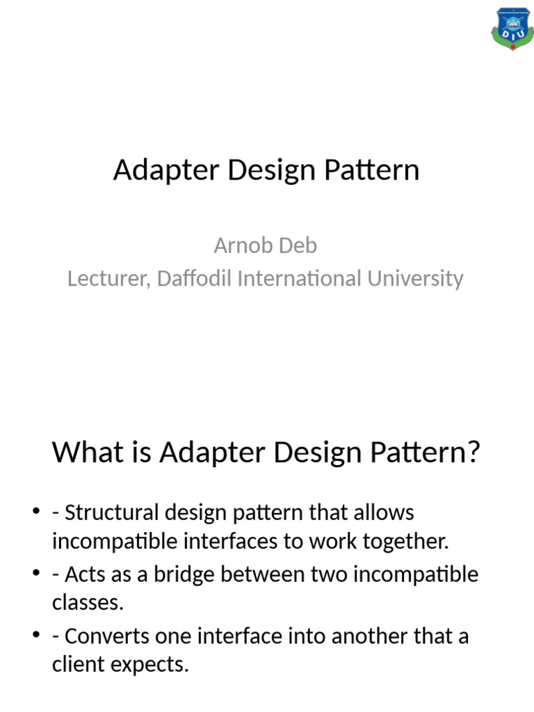 Adapter_Design_Pattern (1) | PDF